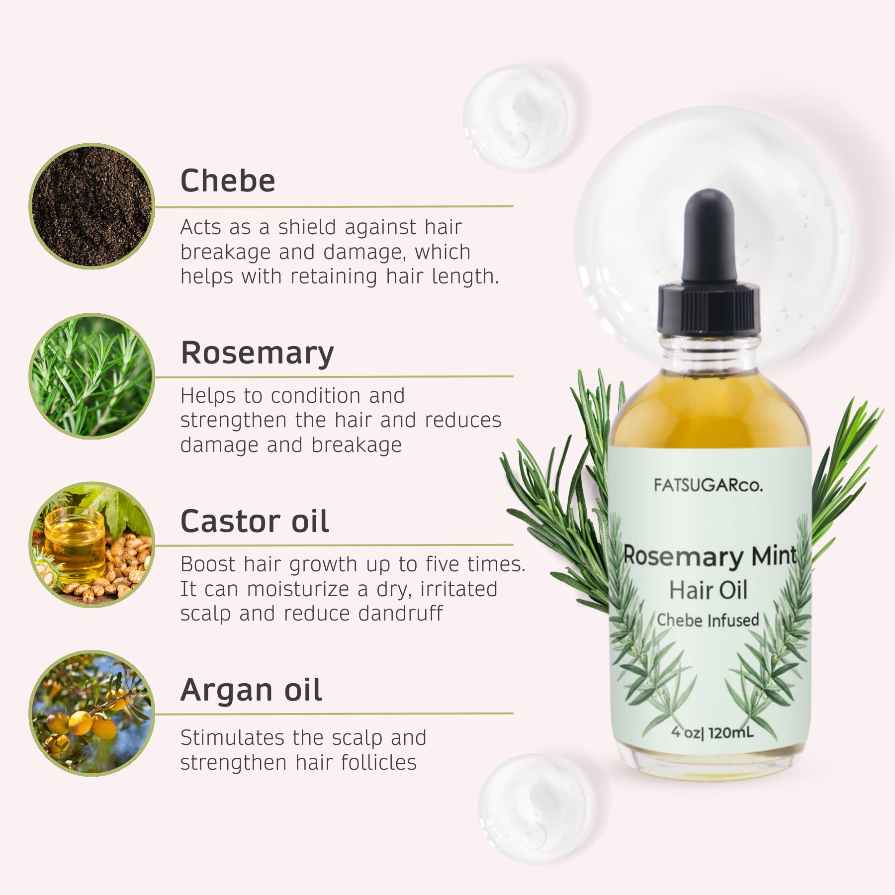 Rosemary Mint Hair Oil for Hair Growth| Hair Remedy - Etsy