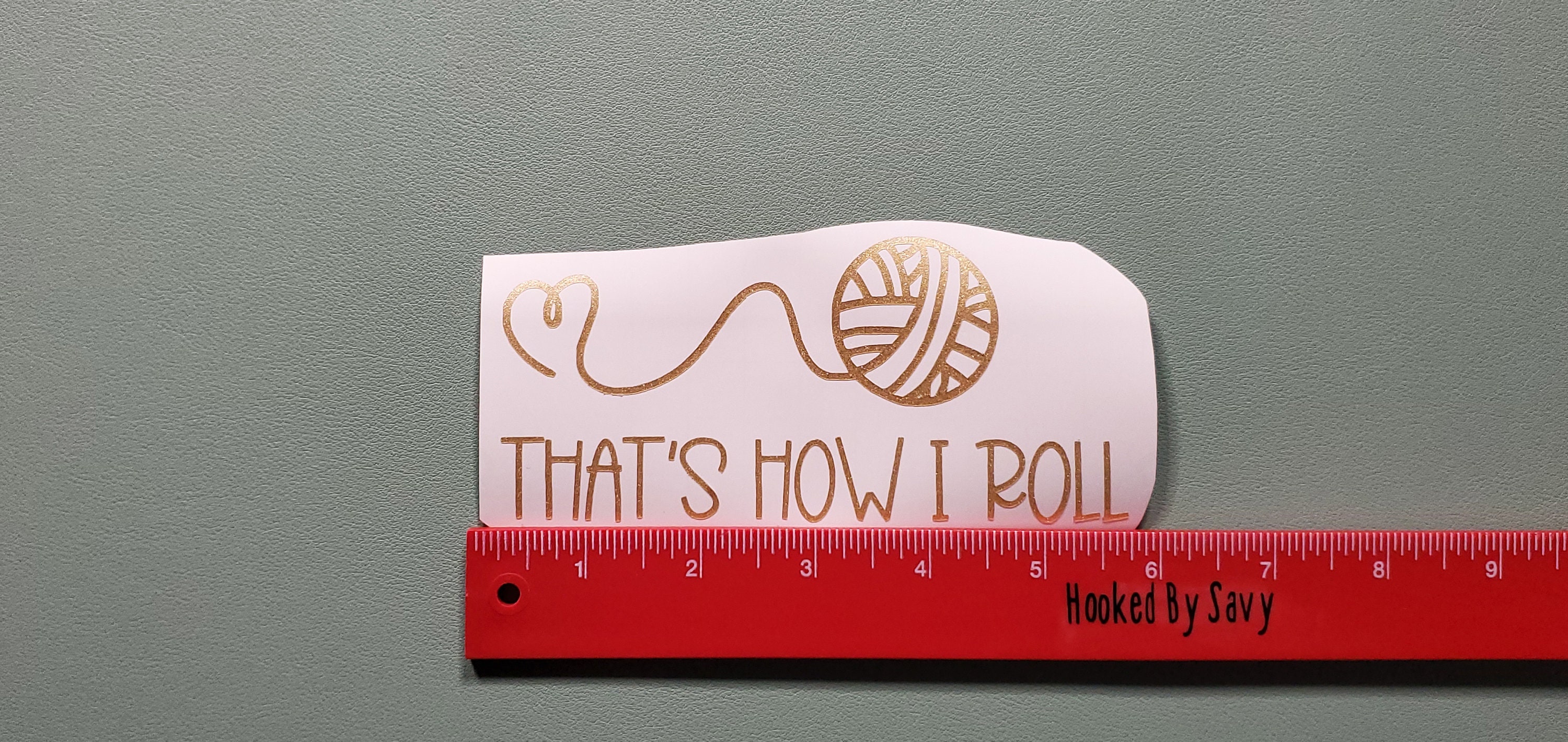 That's How I Roll Vinyl Decal, Pick Color, Cricut Vinyl, Laptop, Window ...
