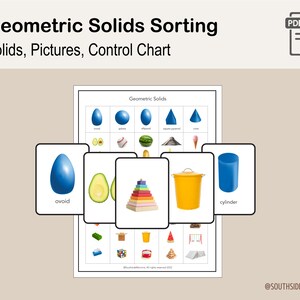 Geometric Solids in Real Life Sorting Cards | Math for Kids ...