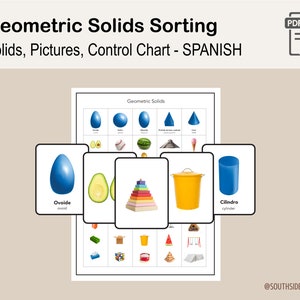 Geometric Solids in Real Life Sorting Cards | Solidos Geometricos ...
