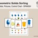 Geometric Solids in Real Life Sorting Cards | Solidos Geometricos ...