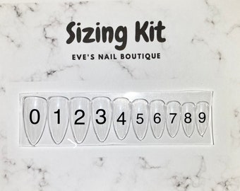 Nail Sizing Guide/kit for Press on Nails - Etsy