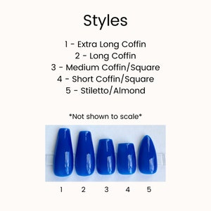 Blue Gradient Ombré Press-on Nails / Matte Nails - Etsy