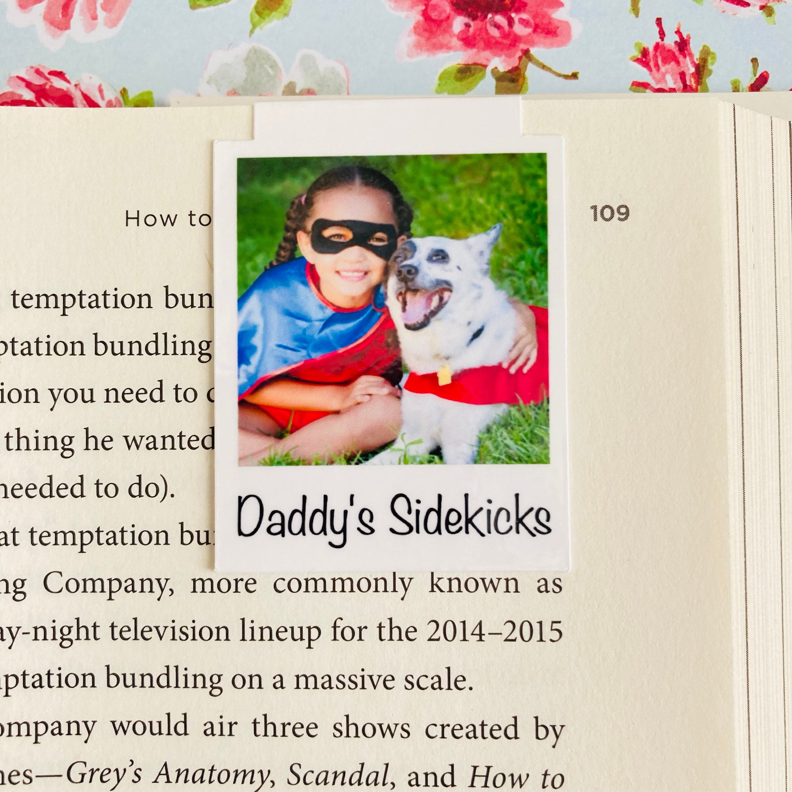 Custom Photo Bookmark, Personalized Picture Bookmark, Polaroid Magnetic ...