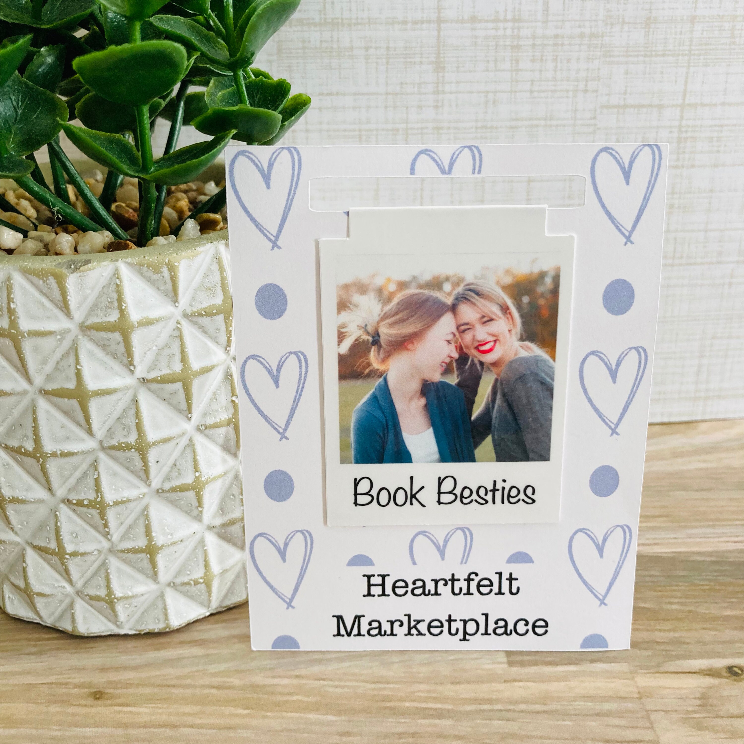 Custom Photo Bookmark, Personalized Picture Bookmark, Polaroid Magnetic ...