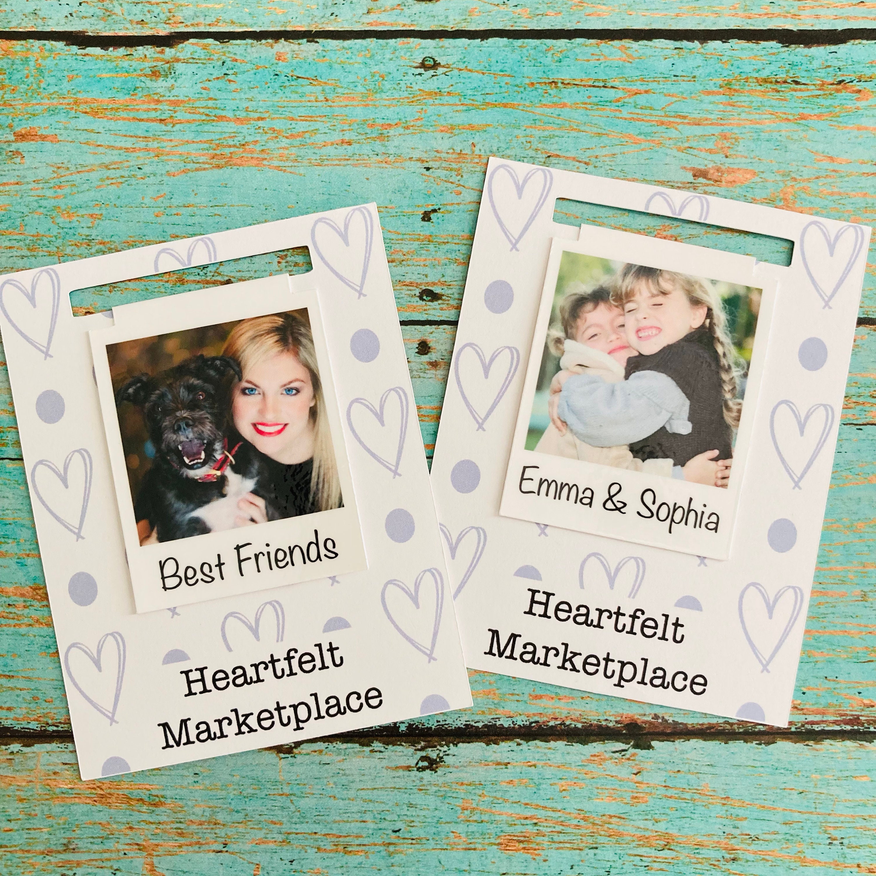 Custom Photo Bookmark, Personalized Picture Bookmark, Polaroid Magnetic ...