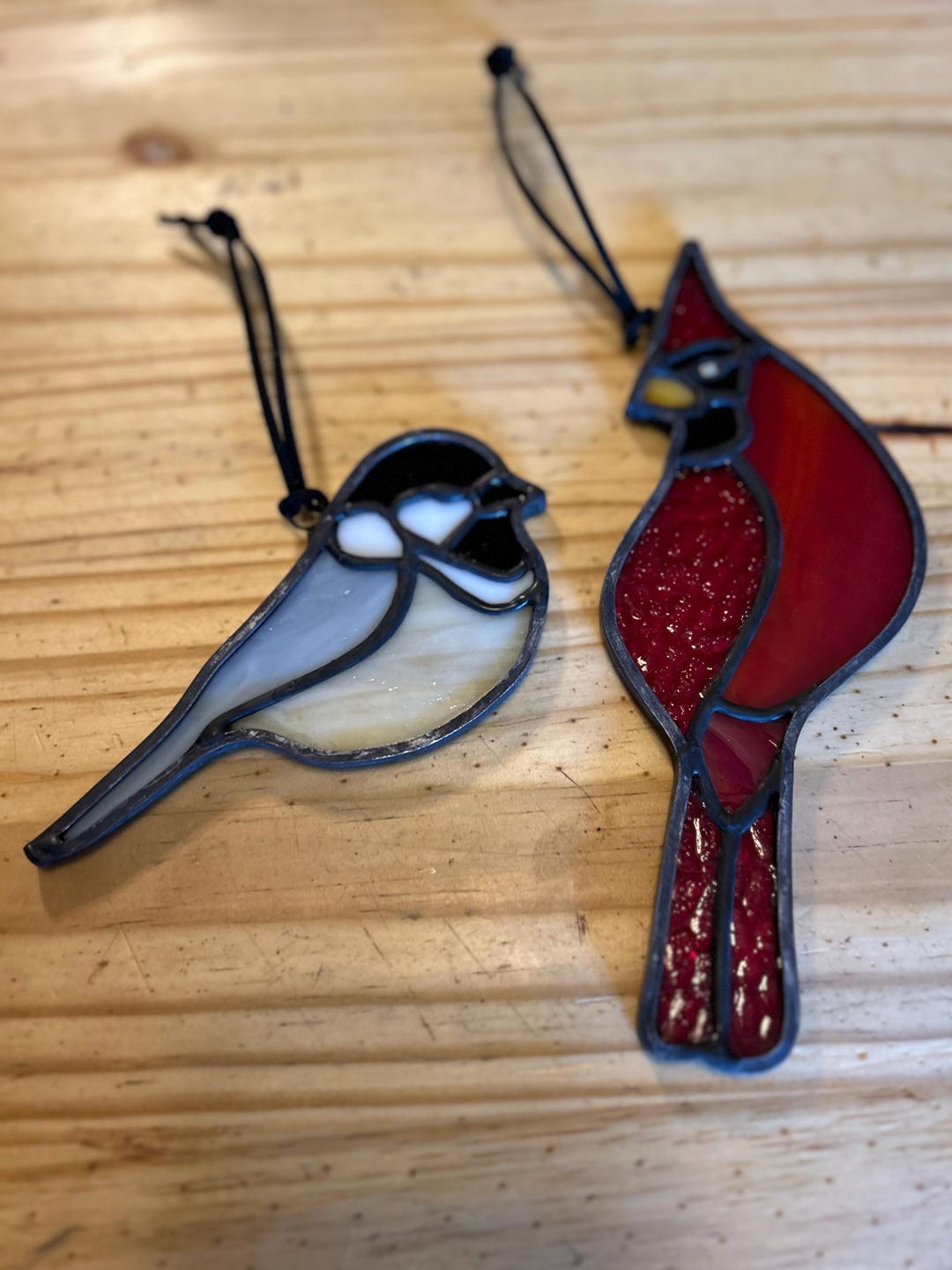 Stained Glass Chickadee Pattern for Instant Digital Download png-pdf ...
