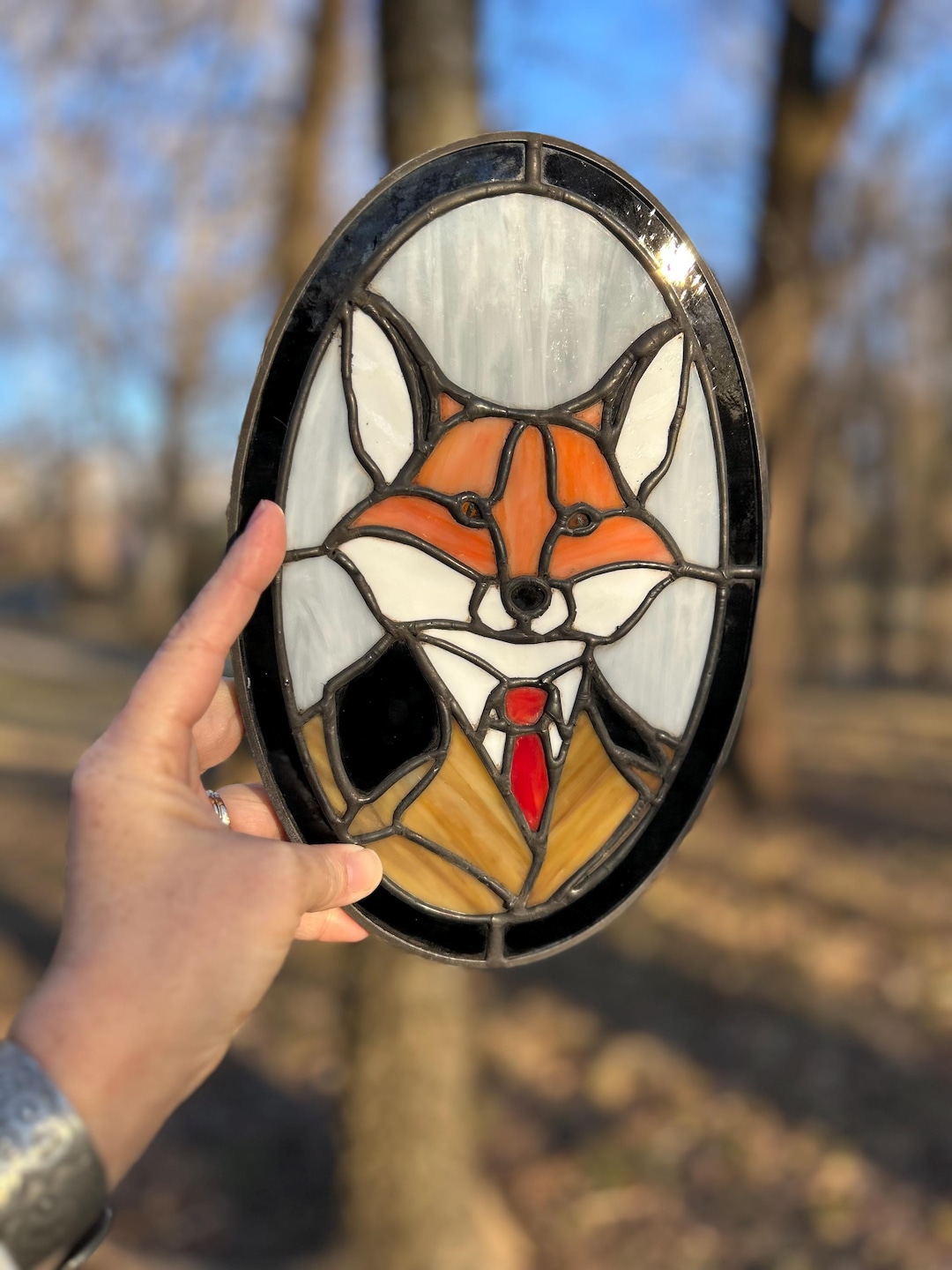 Stained Glass Mr. Fox Pattern/template for Instant Digital Download ...