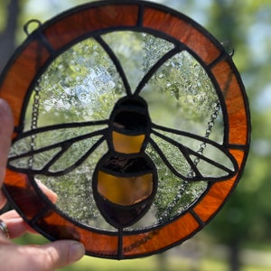 Stained Glass Honey Bee Pattern/template for Instant Digital Download ...