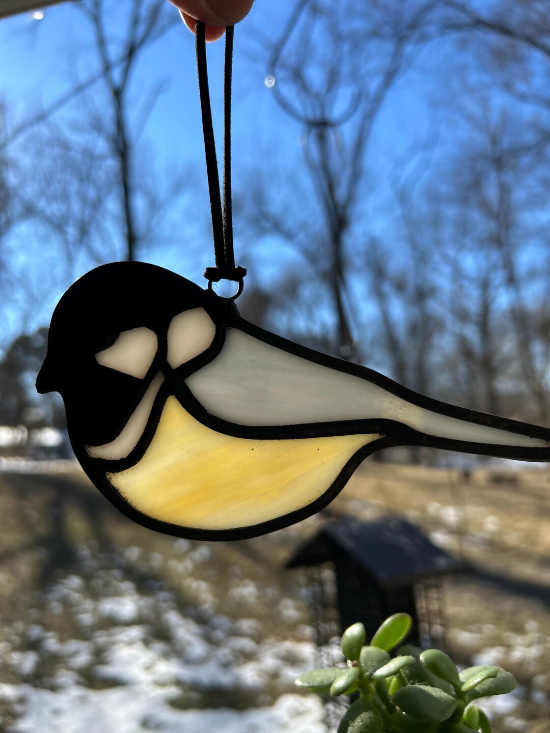Stained Glass Chickadee Pattern for Instant Digital Download -png-pdf ...