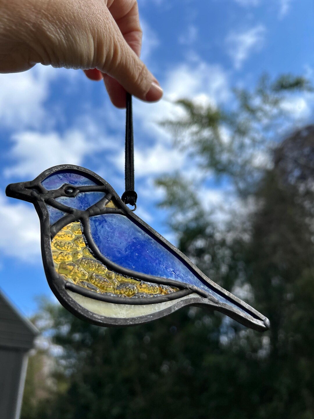 Stained Glass Bluebird Pattern for Instant Digital Download -png-pdf ...