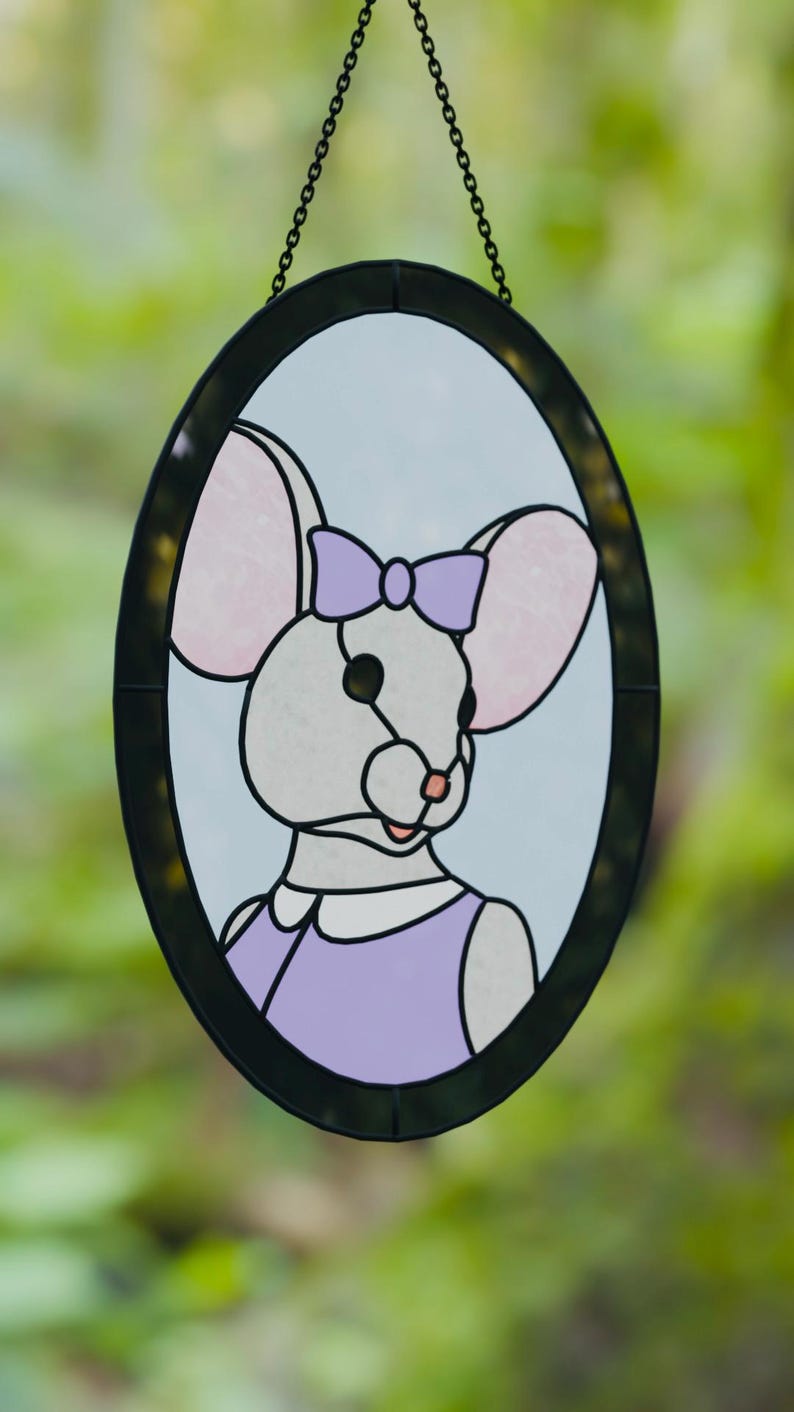 Stained Glass Mr. Fieldmouse Pattern/template for Instant Digital ...
