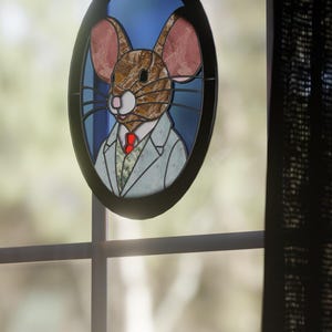 Stained Glass Mr. Fieldmouse Pattern/template for Instant Digital ...