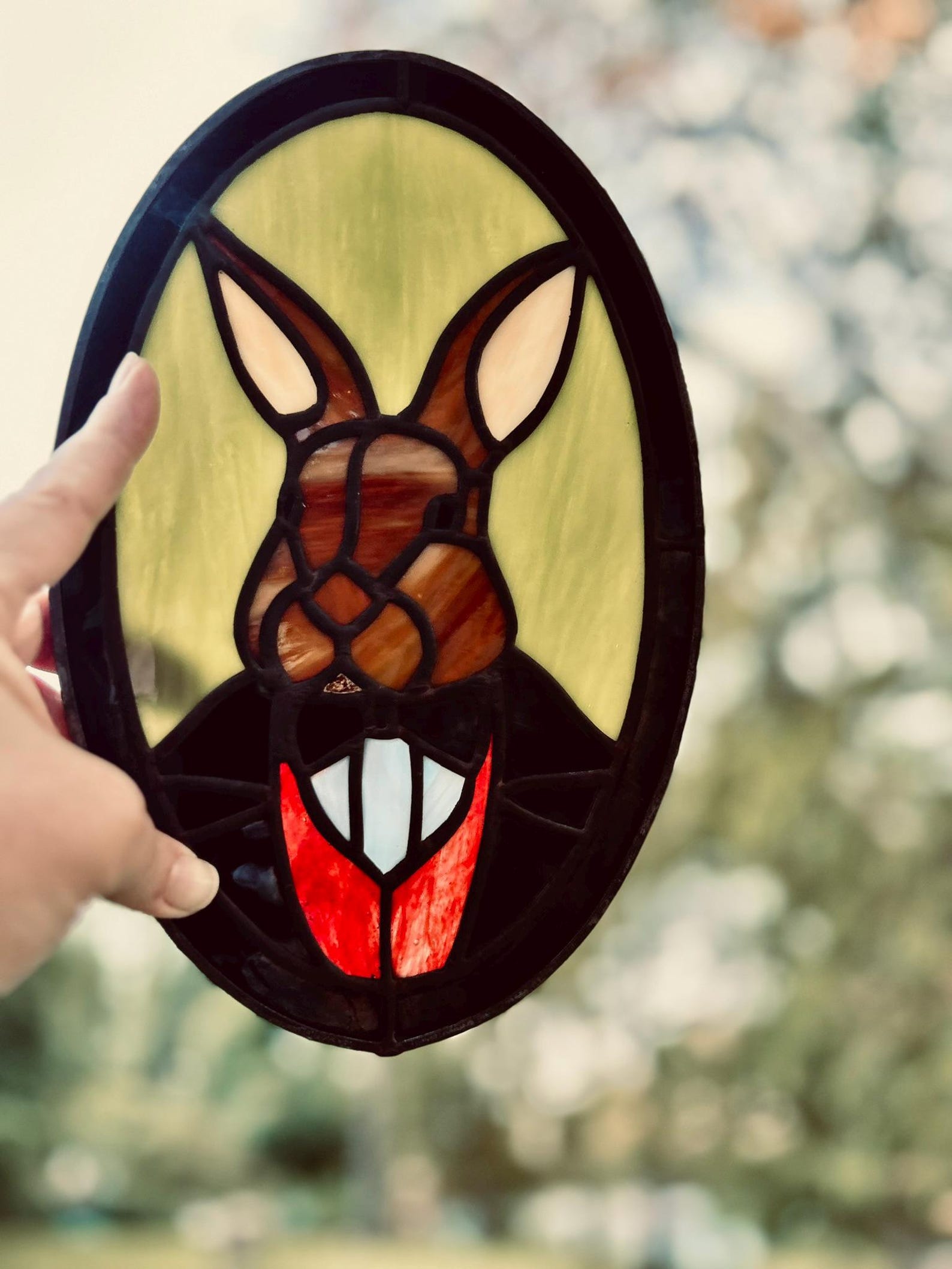 Stained Glass Mr. Rabbit Pattern/template for Instant Digital Download ...
