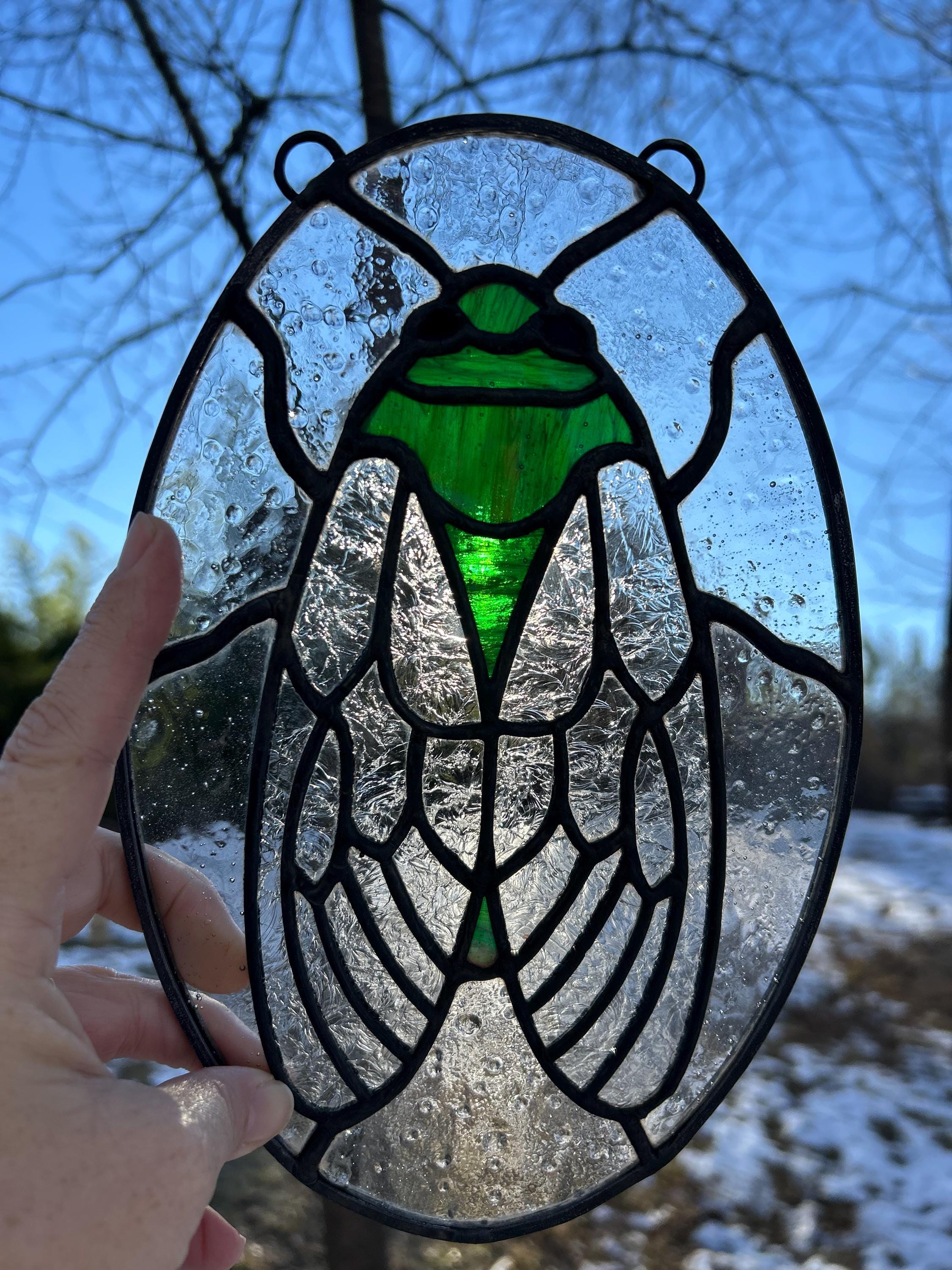 Stained Glass Cicada Pattern/template for Instant Digital Download -png ...