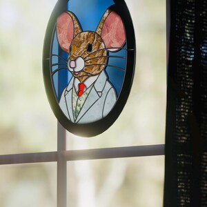 Stained Glass Mr. Fieldmouse Pattern/template for Instant Digital ...