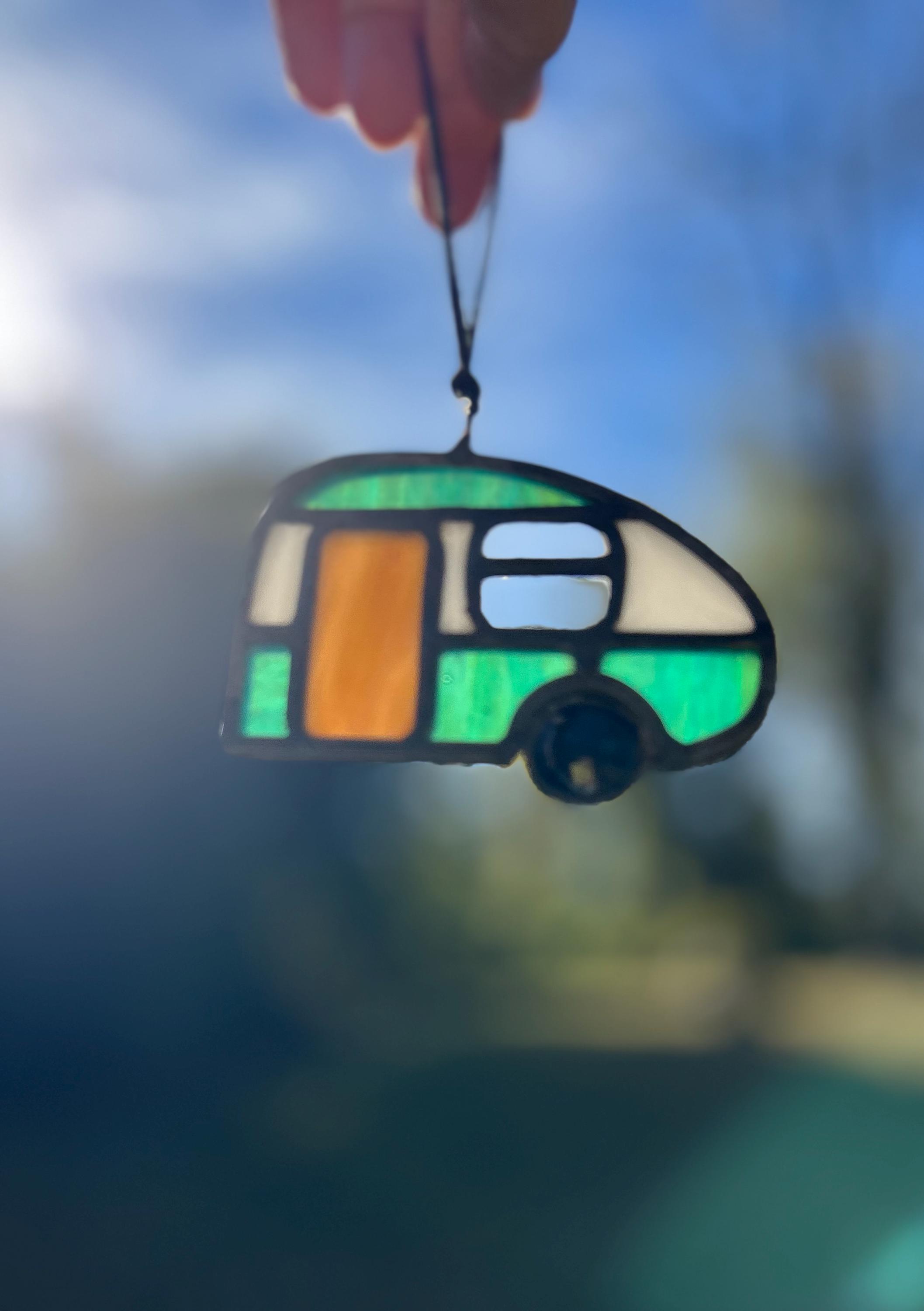Stained Glass Patterns -camper Ornament for Instant Digital Download ...