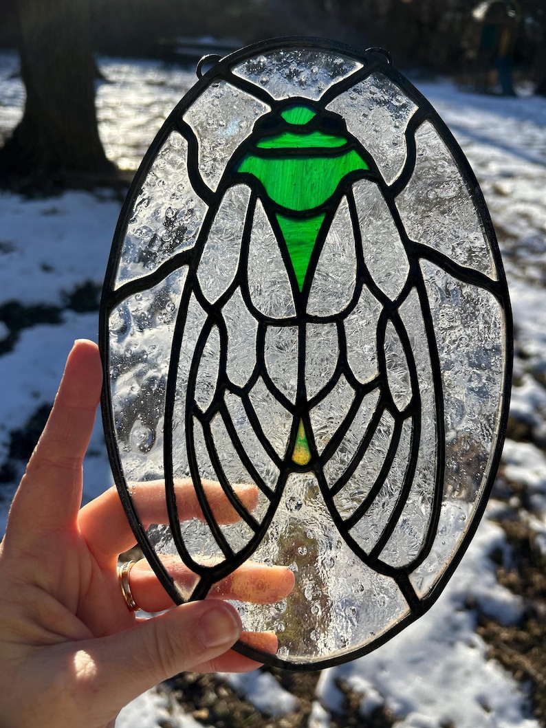 Stained Glass Cicada Pattern/template for Instant Digital Download -png ...