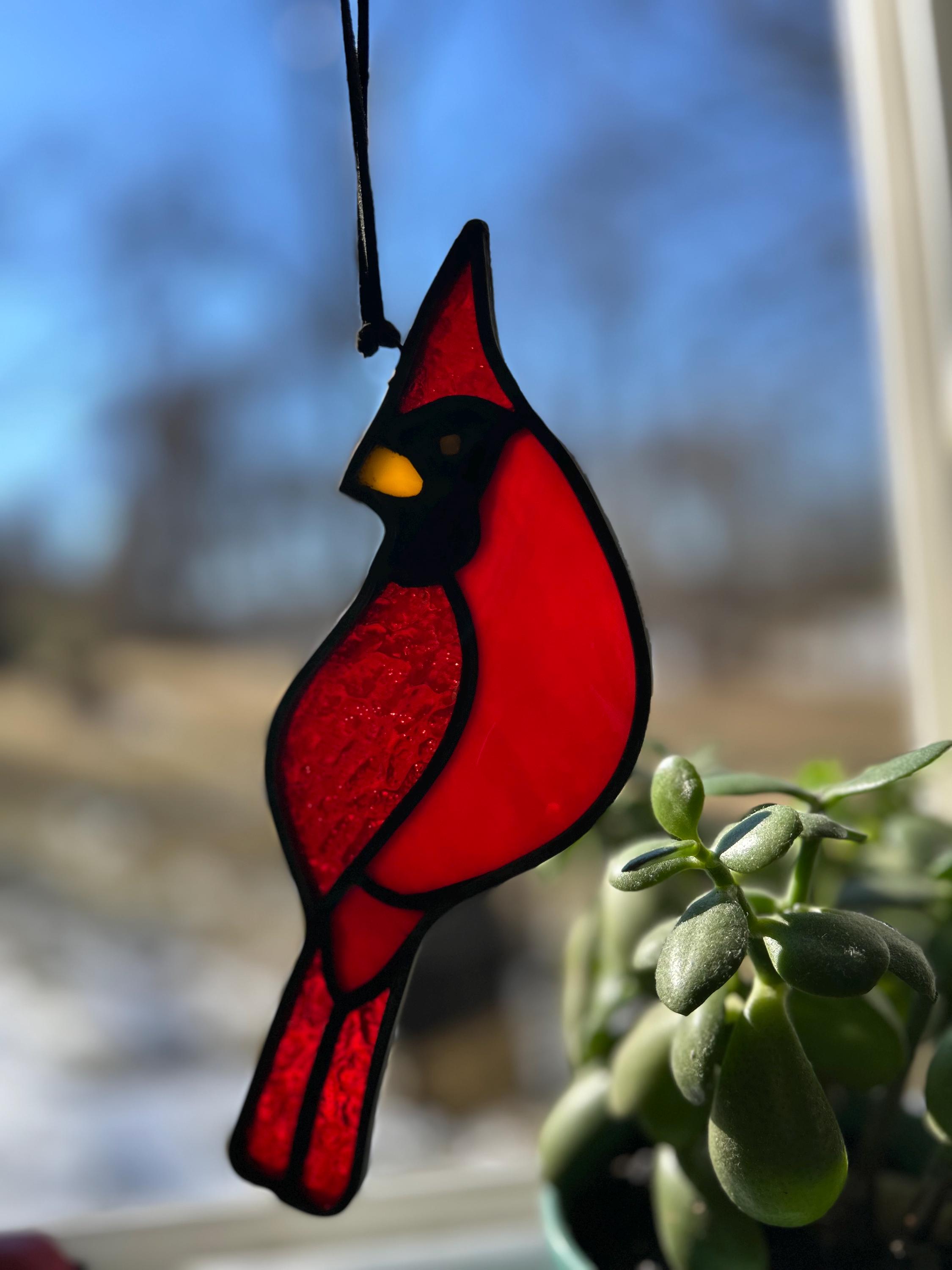 Stained Glass Cardinal Pattern for Instant Digital Download -png-pdf ...