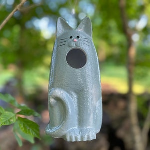 Handcrafted Cat -bird House for Outdoors -farmhouse Design - Etsy