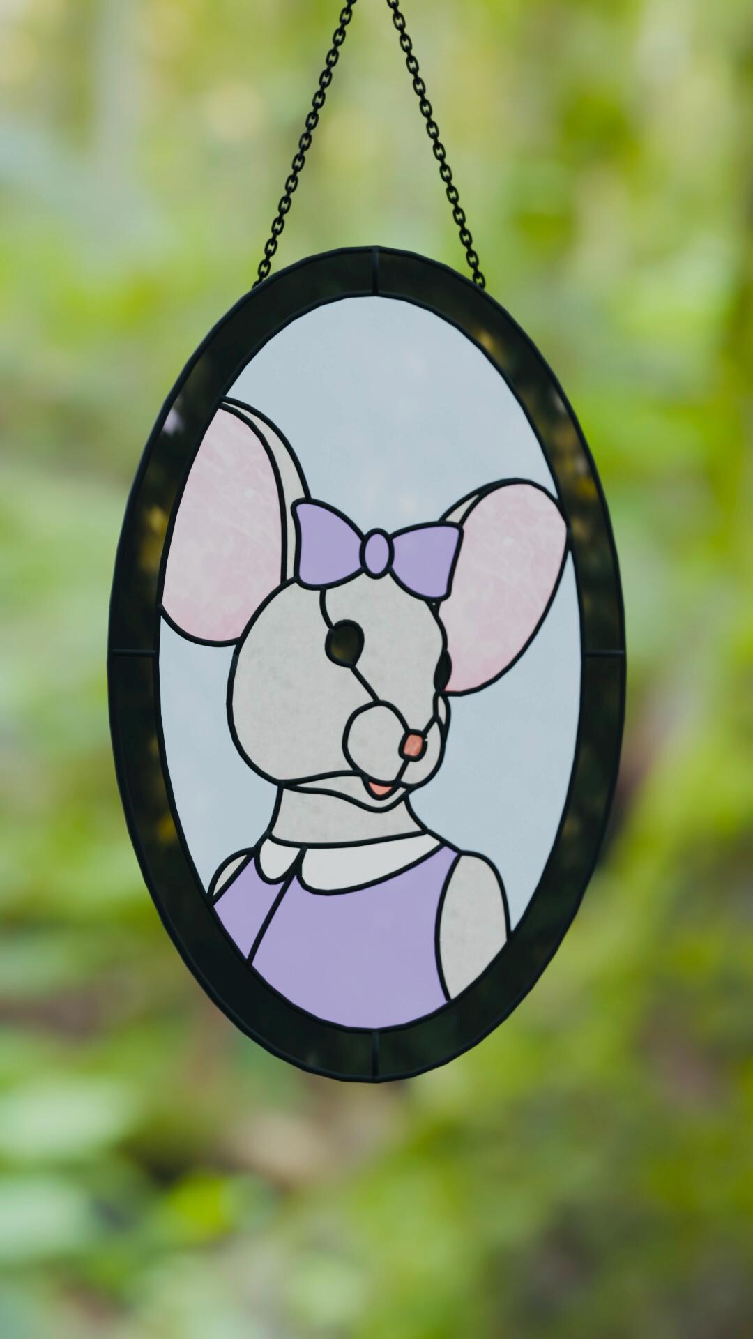 Stained Glass Ms. Mouse Pattern/template for Instant Digital Download ...