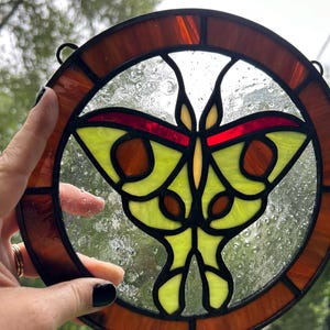 Stained Glass Luna Moth Pattern/template for Instant Digital Download ...