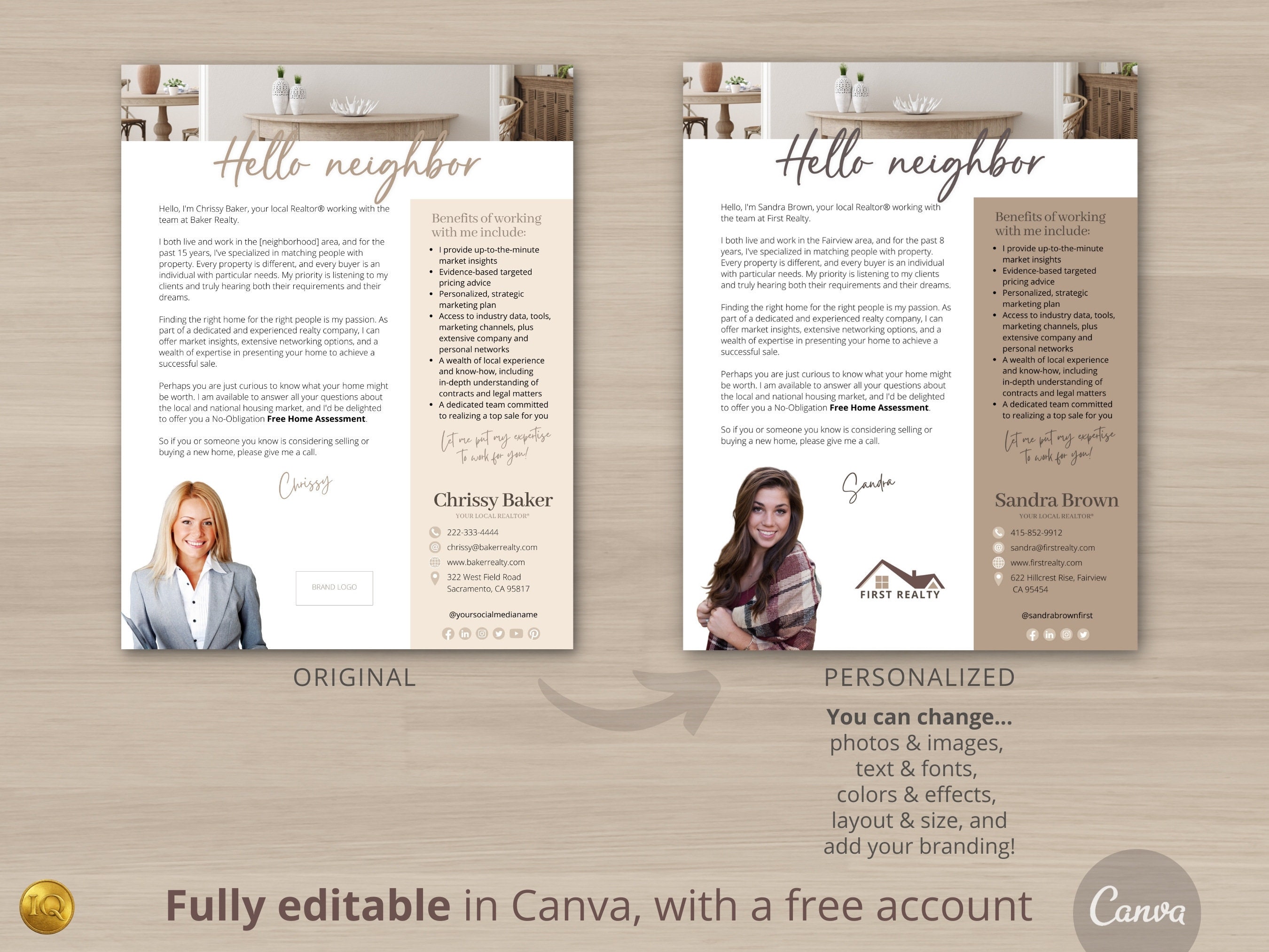 Flyer Template, Real Estate Flyer, Agent Introduction, Prospecting ...
