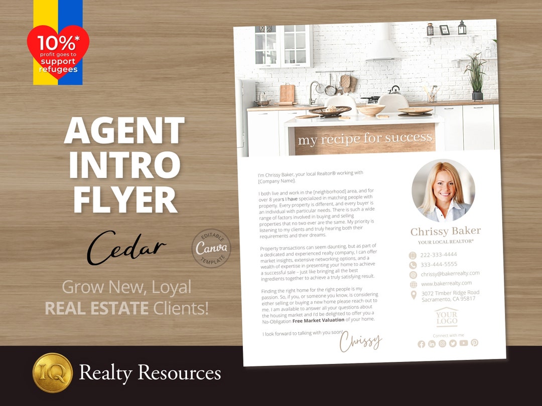 Flyer Template, Real Estate Flyer, Realtor Introduction, Prospecting ...