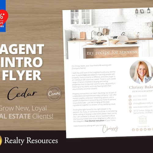 Realtor Prospecting Flyer Real Estate Marketing Letter - Etsy