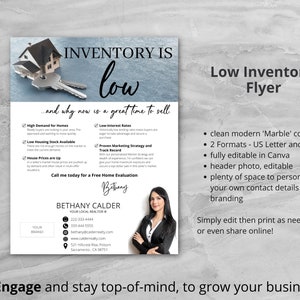 Real Estate Flyer Template, Low Inventory, Real Estate Marketing ...