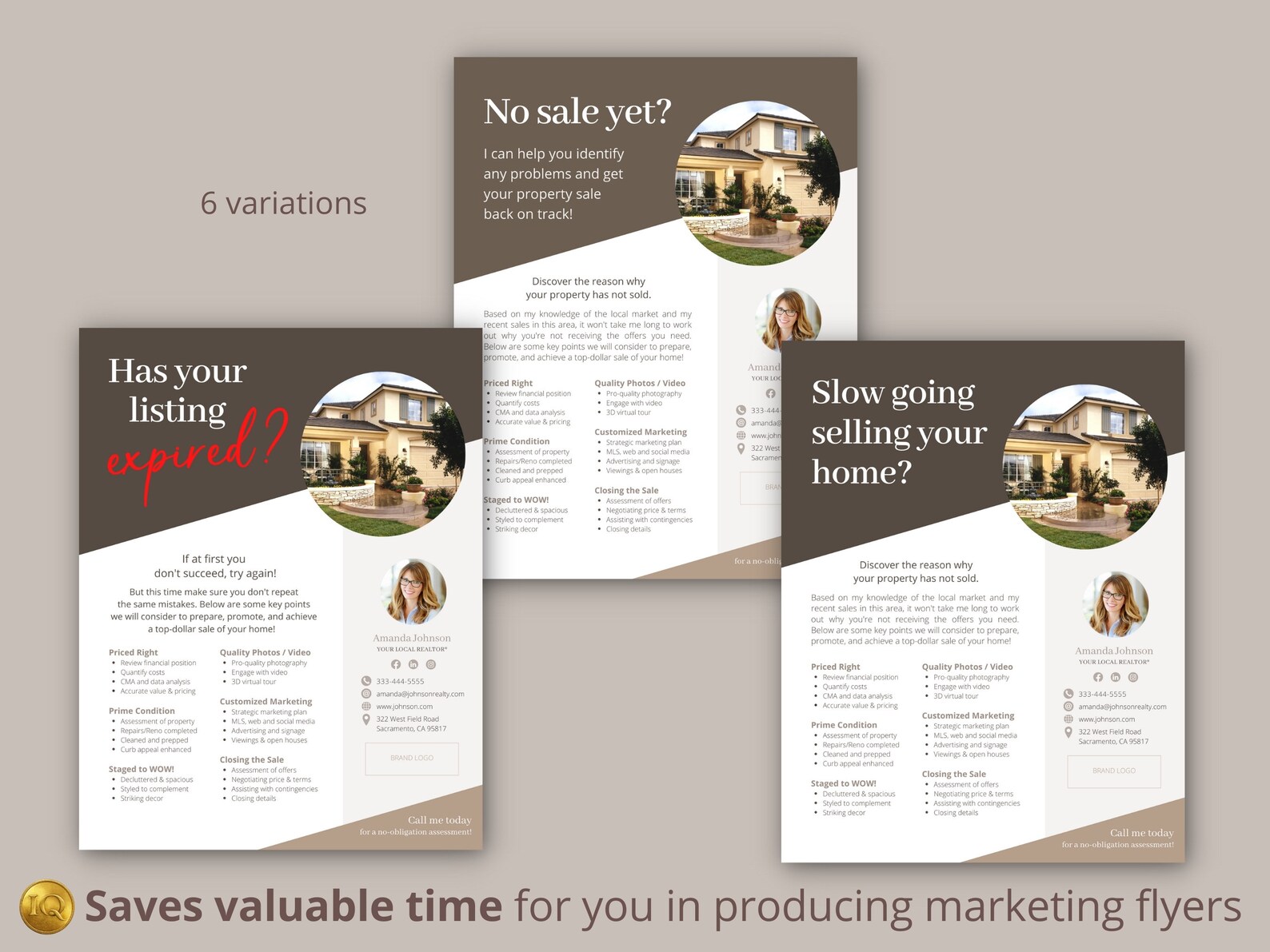 Real Estate Flyer Template BUNDLE, Expired Listing Flyer, FSBO Flyer ...
