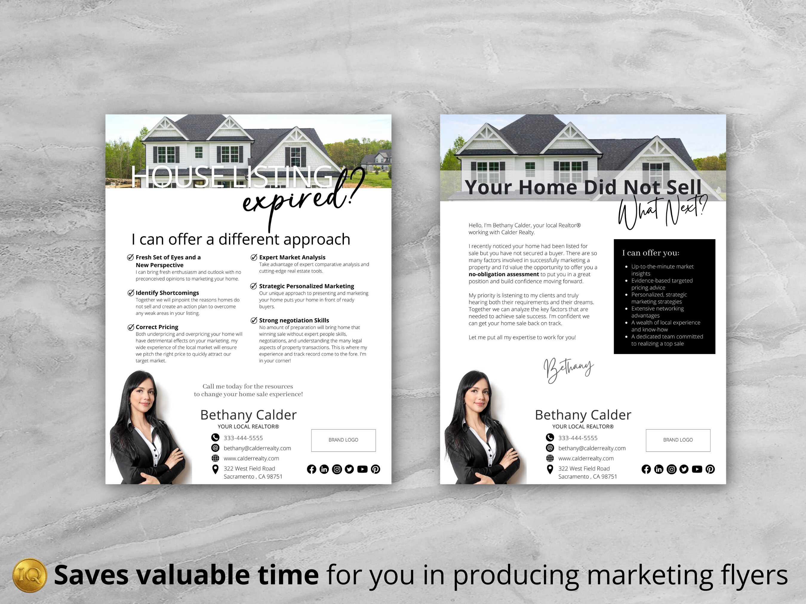 Real Estate Flyer Template BUNDLE, Expired Listing Flyer, FSBO Flyer ...