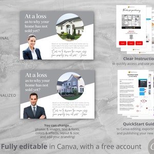 Real Estate Postcard Template, Expired Listing Postcard BUNDLE, FSBO ...