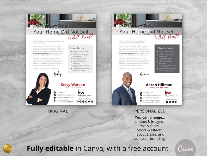 Expired Listing Flyer Bundle Fsbo Flyer Real Estate Flyer Template