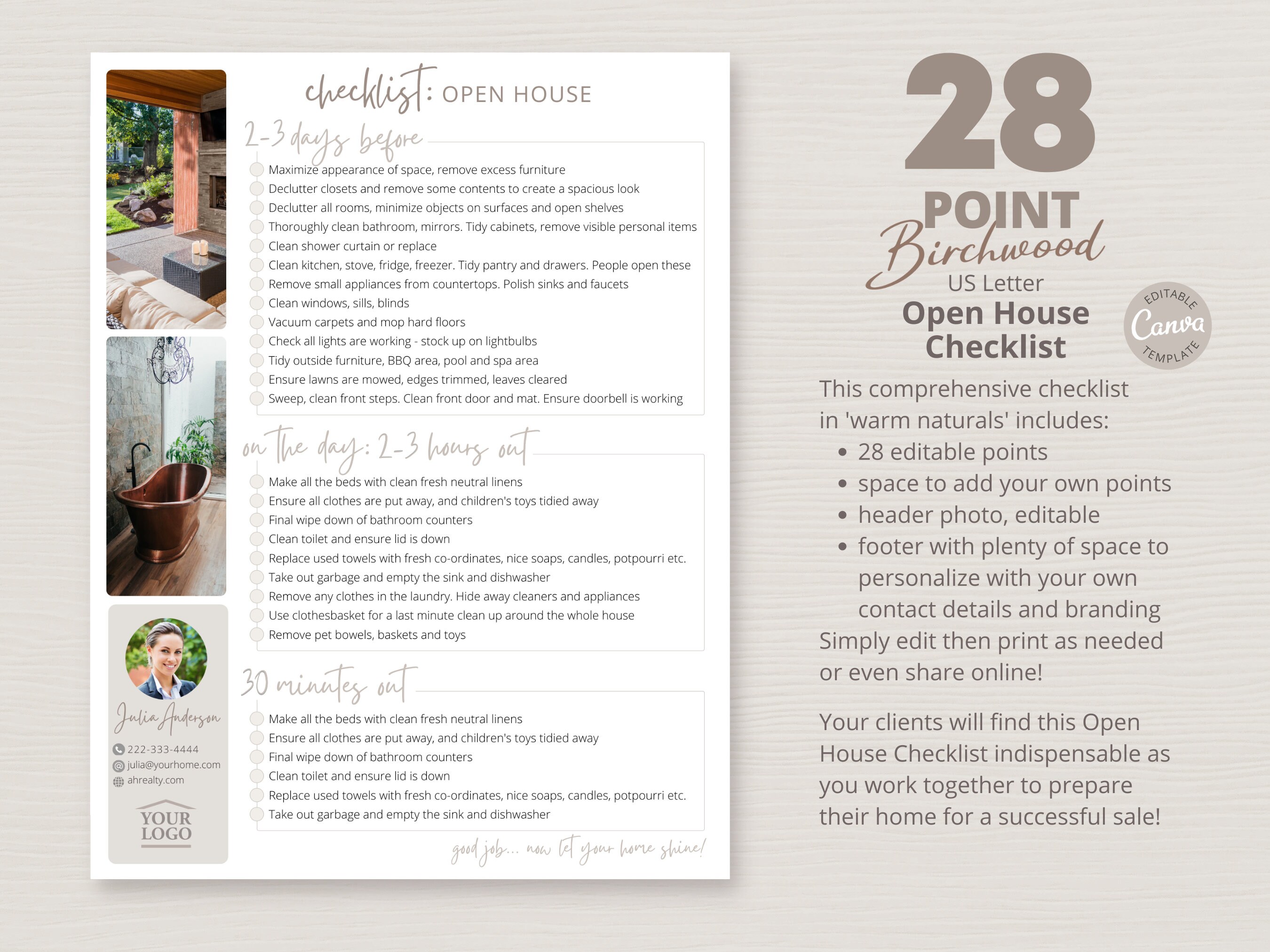 Real Estate Open House Checklist for Home Sellers, Real Estate ...