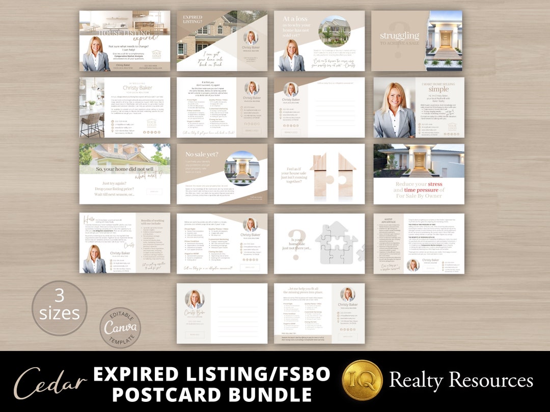 Real Estate Postcard Template Expired Listing Postcard - Etsy