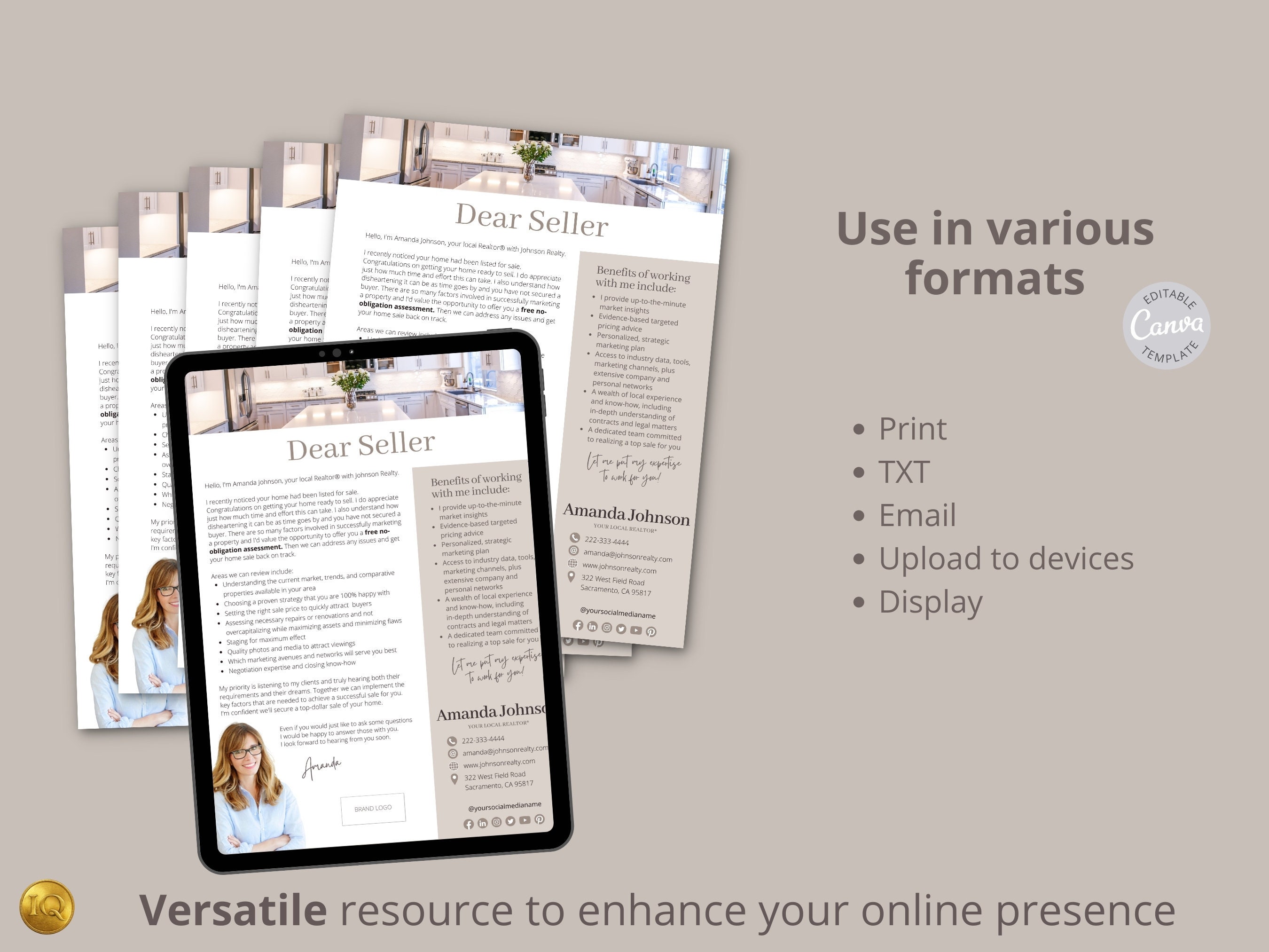 FSBO Letter, Expired Listing Flyer Template, Real Estate Flyer, Realtor ...