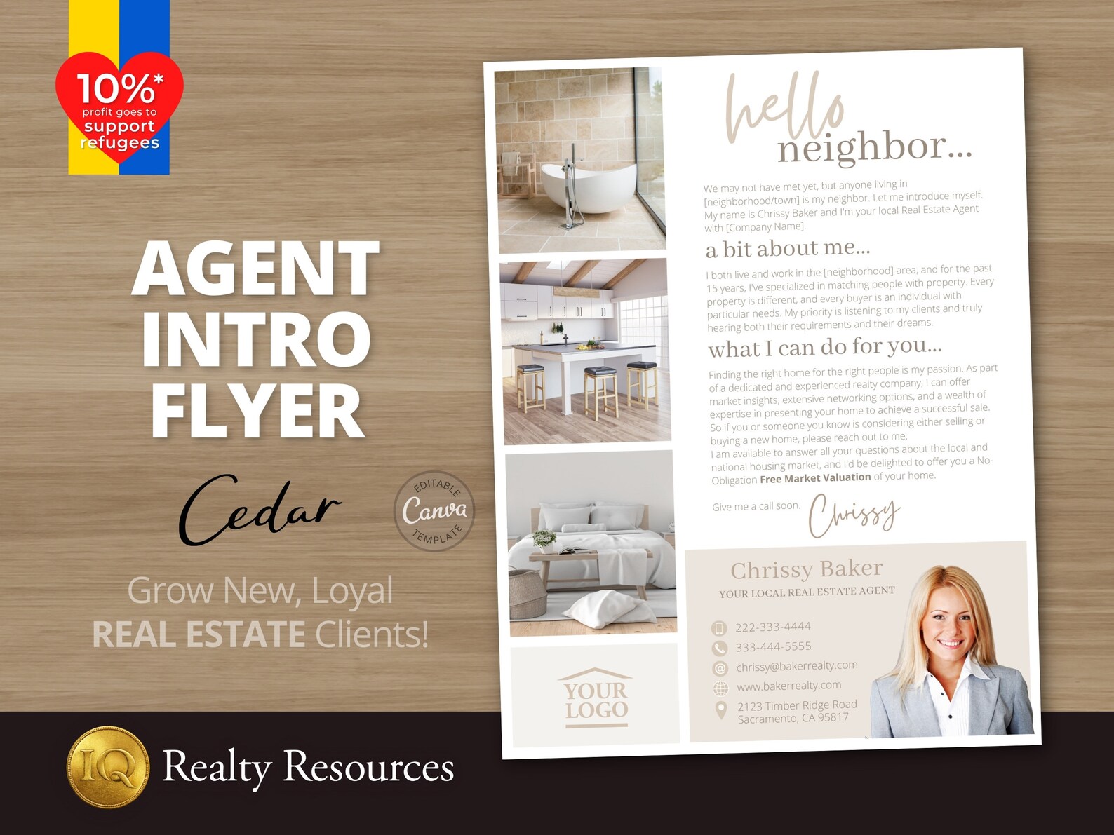 Flyer Template Real Estate Flyer Realtor Introduction - Etsy
