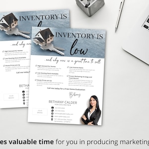 Real Estate Flyer Template, Low Inventory, Real Estate Marketing ...