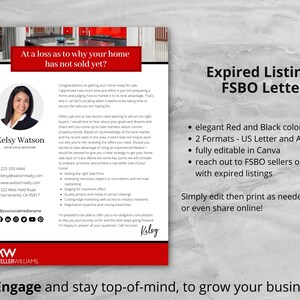 Expired Listing Letter, FSBO Letter, Real Estate Letter Template, Realtor Introduction, Real ...