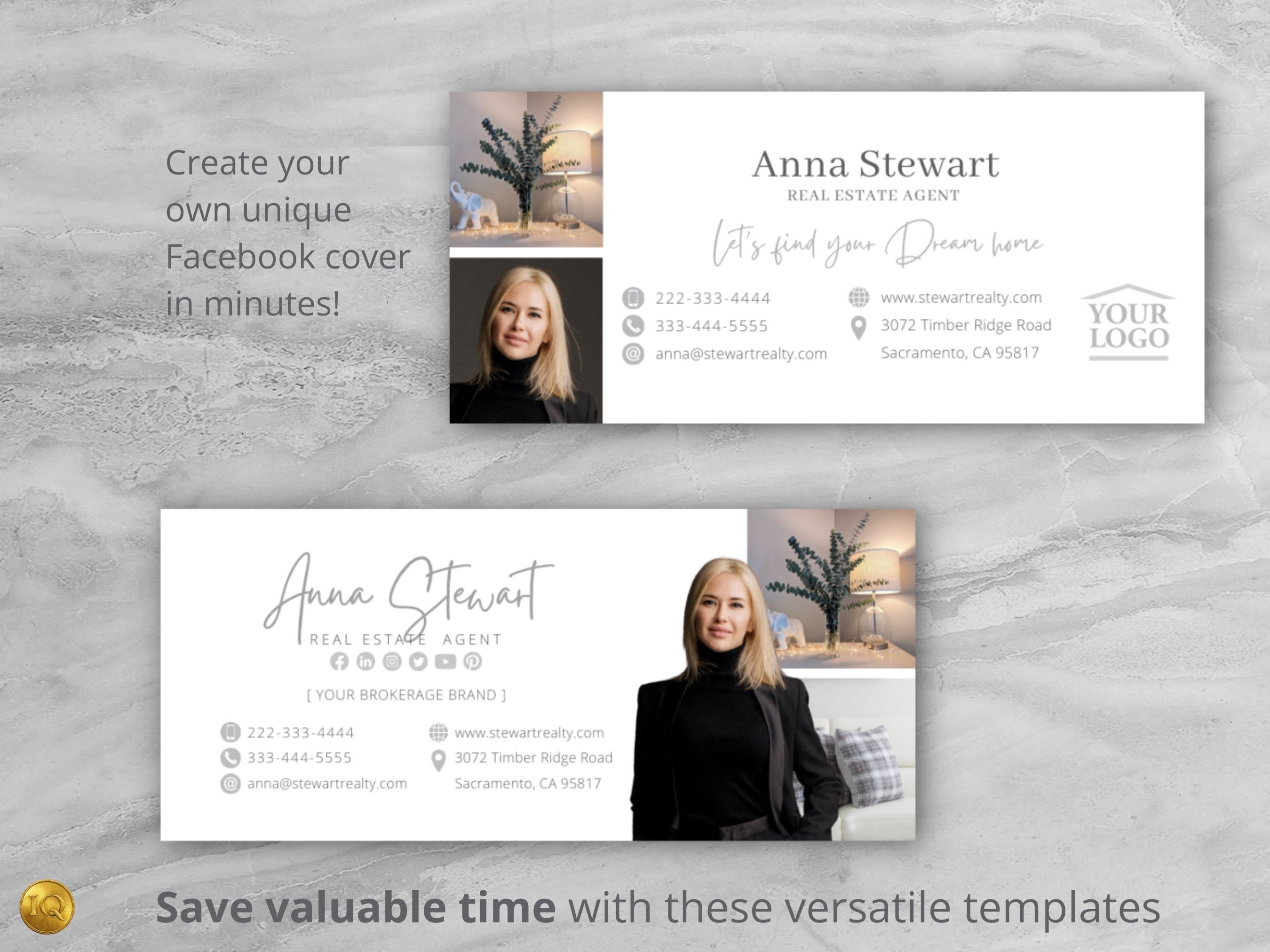 Real Estate Facebook Cover Banners, 6 Social Media Banner, Real Estate ...