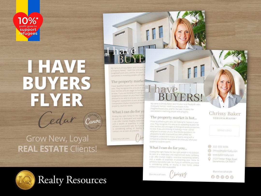 I Have Buyers Letter, Flyer Template, Real Estate Flyer, Realtor ...