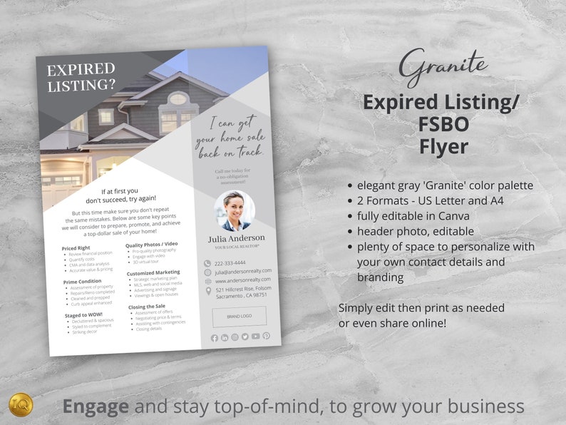 Real Estate Flyer Template BUNDLE, Expired Listing Flyer, FSBO Flyer ...