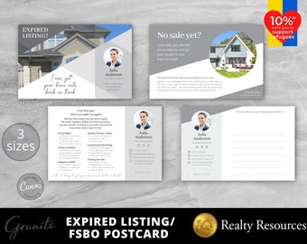 Real Estate Postcard Template, Expired Listing Postcard, FSBO Postcard ...