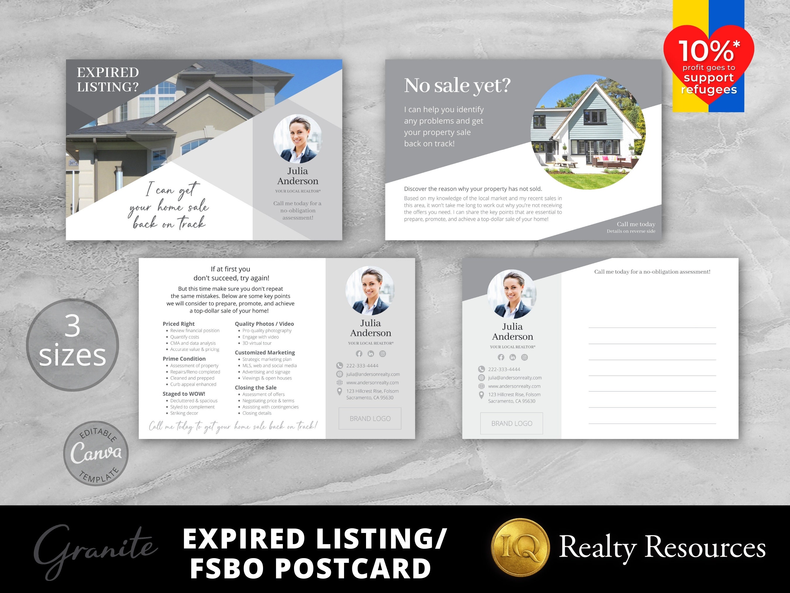 Real Estate Postcard Template, Expired Listing Postcard, FSBO Postcard ...