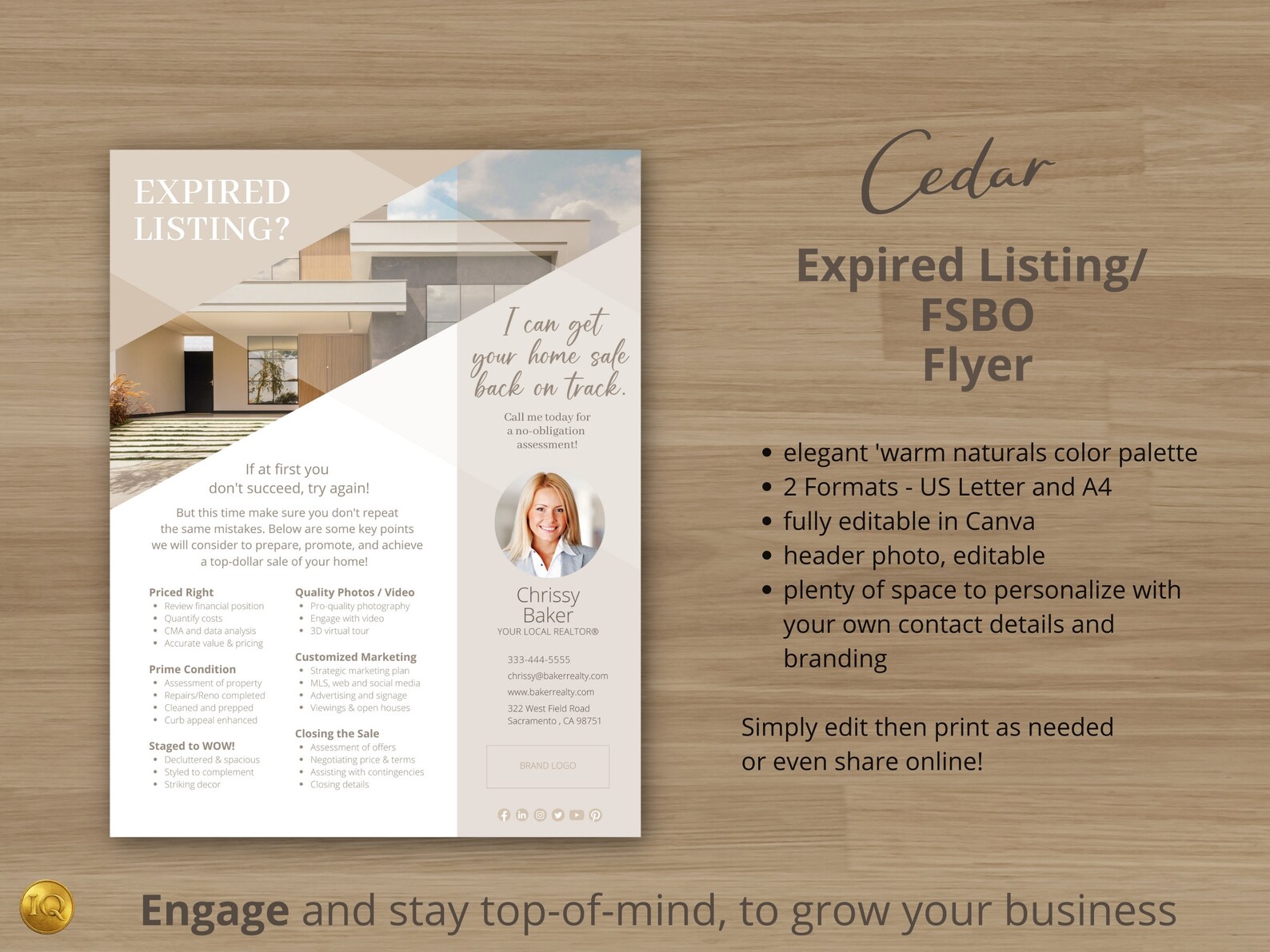 Real Estate Flyer Template BUNDLE, Expired Listing Flyer, FSBO Flyer ...