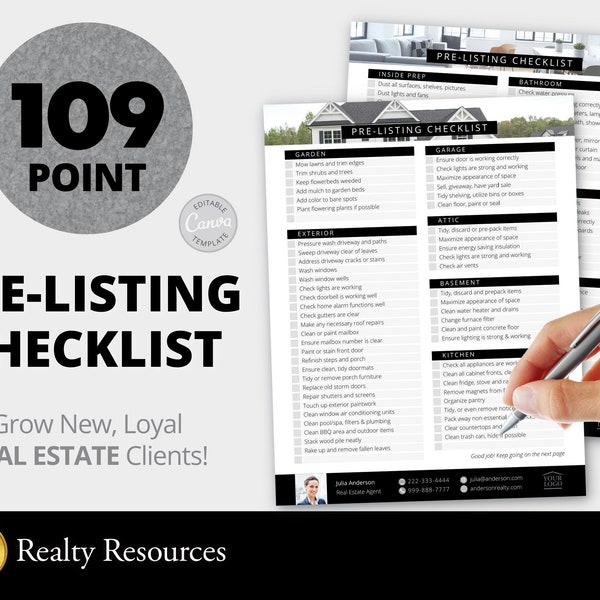 Pre Listing Checklist - Etsy