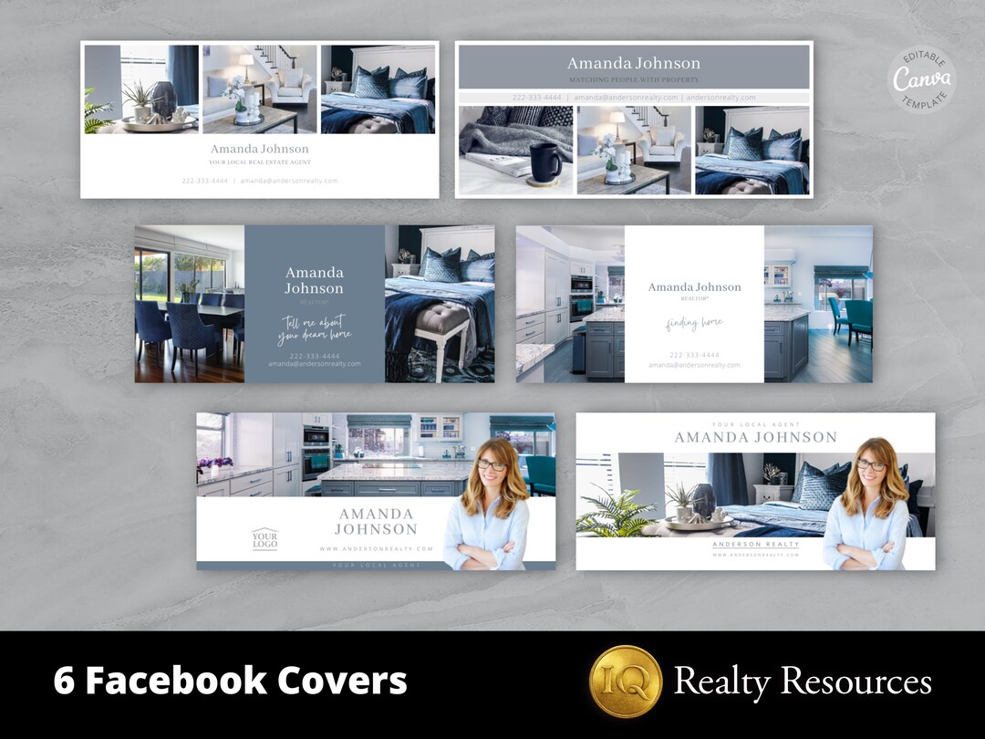 6 Real Estate Facebook Covers Templates, Realty Marketing, Agent ...