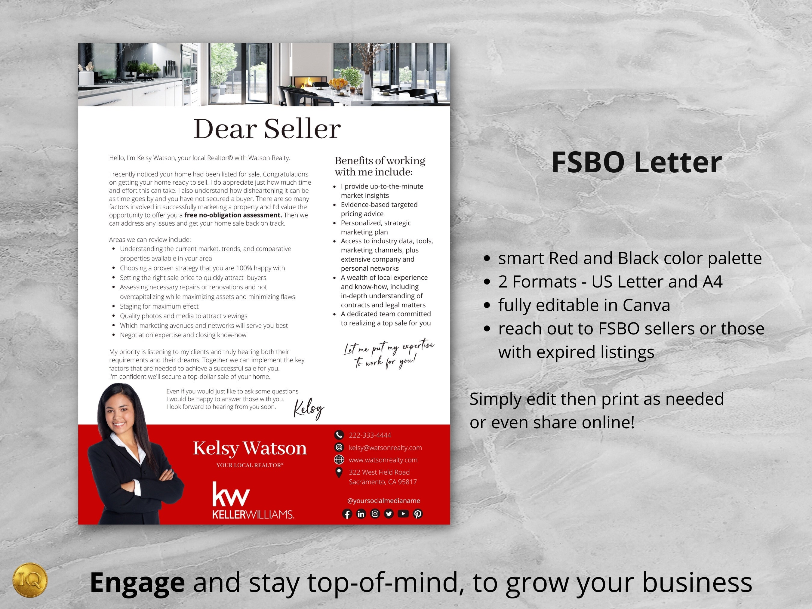 Fsbo Letter Expired Listing Flyer Template Real Estate Flyer Realtor