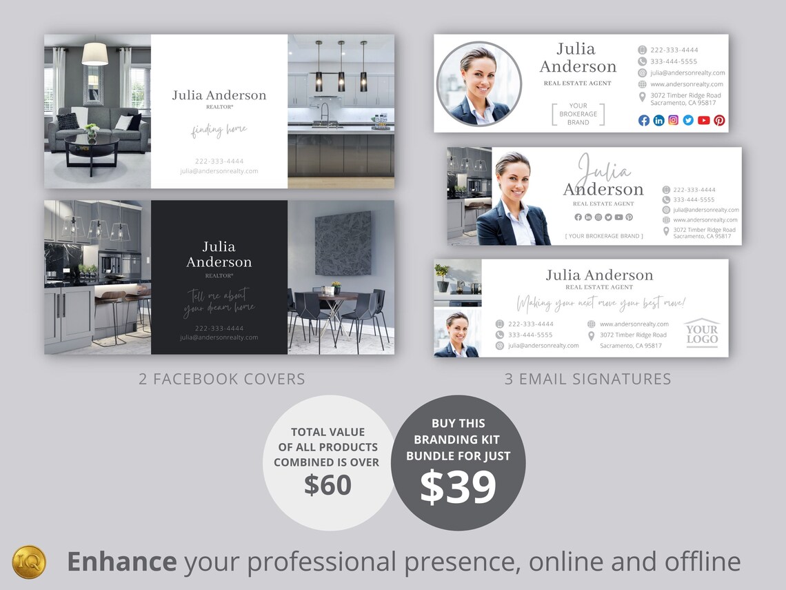 Real Estate Branding Kit Templates, Branding Package, Real Estate ...